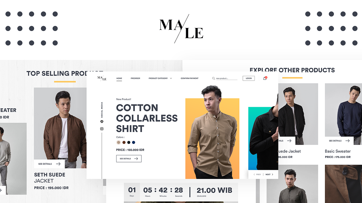 #CaseStudy : Redesign heymale.id Concept | by Edo Yudha Waskita | Medium