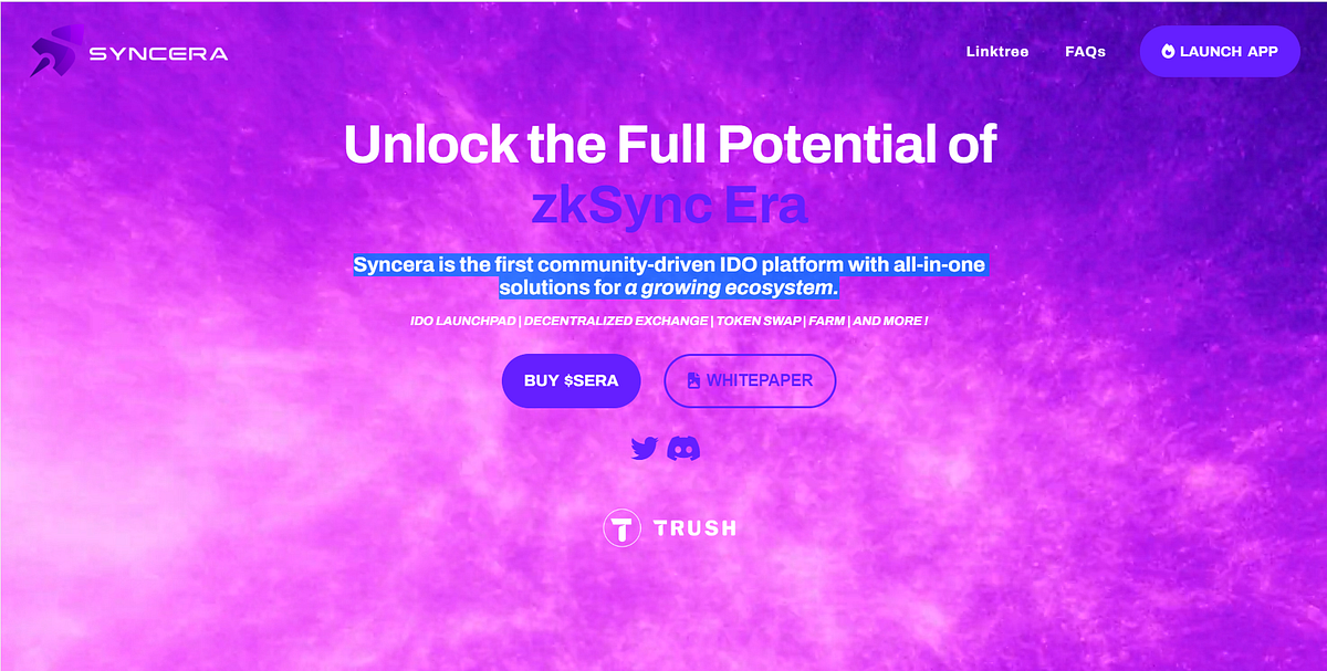 Syncera is the first community-driven IDO platform with all-in-one solutions for a growing ...