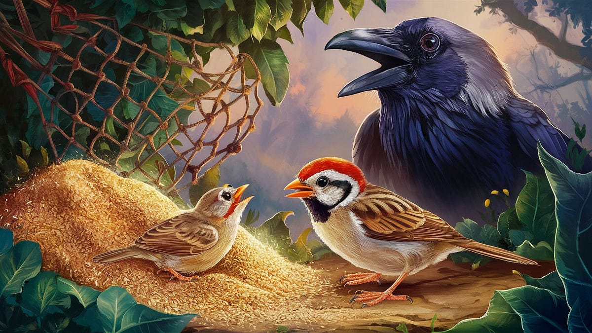 The Wise Little Sparrow Short Moral Story For Kids | by ...