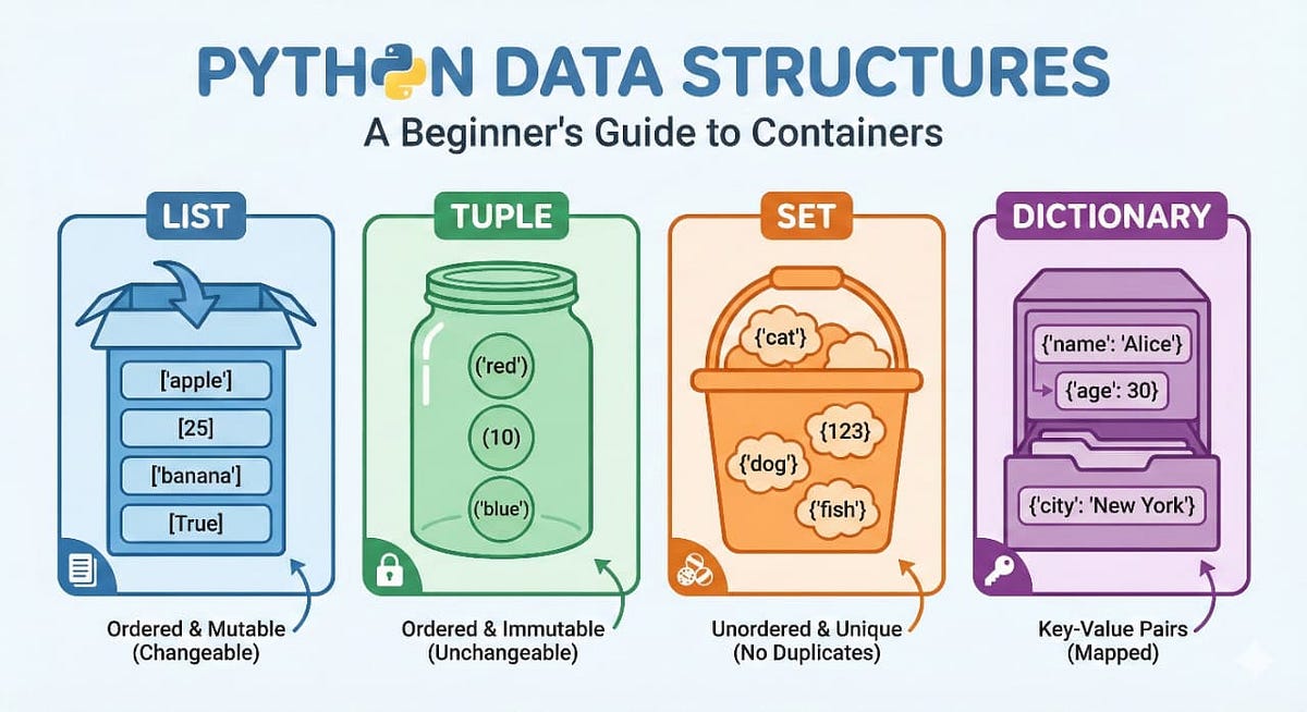 How Python Uses Data Structures Behind the Scenes: Lists, Tuples, Sets ...