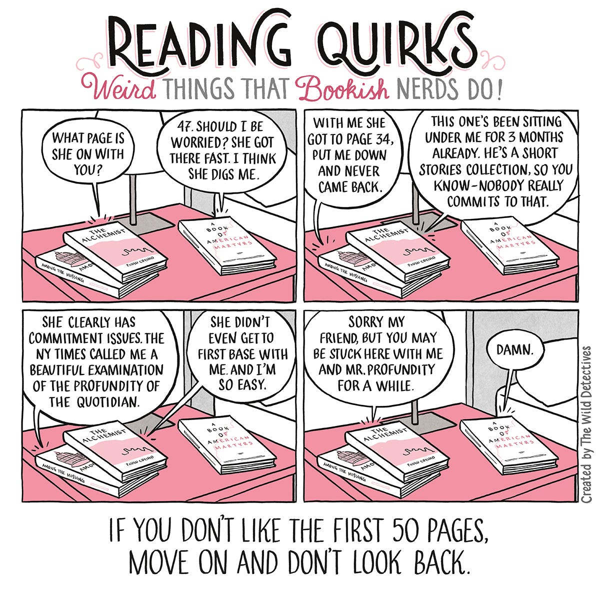 Reading Quirks #37. The 50 Pages Rule | by The Wild Detectives | Medium