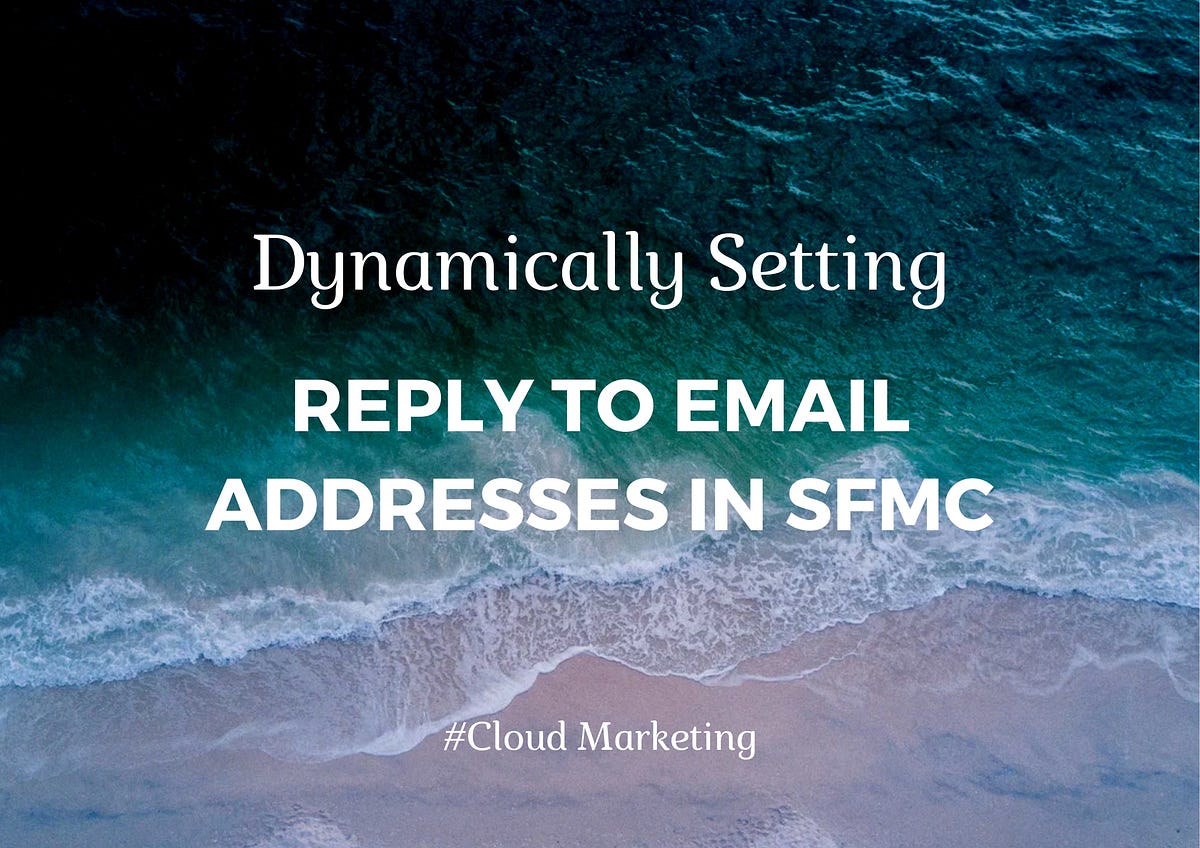 Unlocking Personalization: Dynamically Setting Reply-to Email Addresses ... Unlocking Personalization: Dynamically Setting Reply-to Email Addresses ...