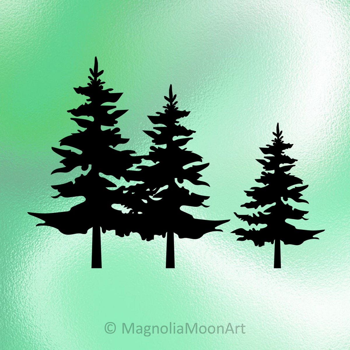 Fir tree SVG, Pine Tree svg, cut file for cricut, Tree dxf, PNG, jpg ...