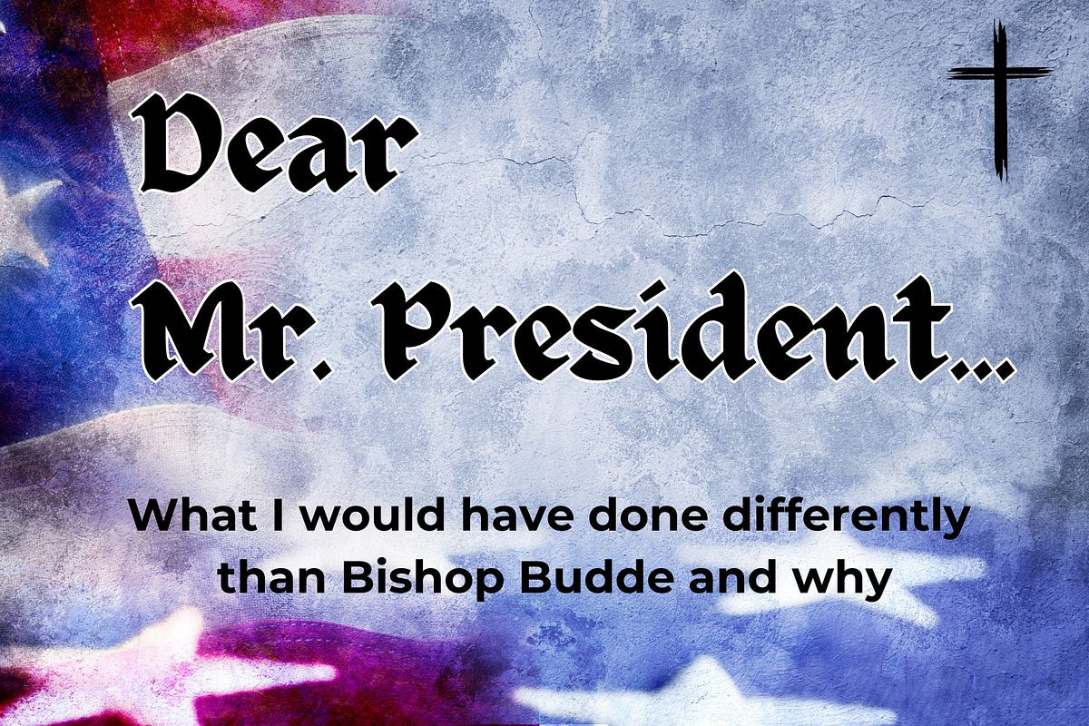 Dear Mr. President…. What I Would Have Said if I Addressed… | by David ...