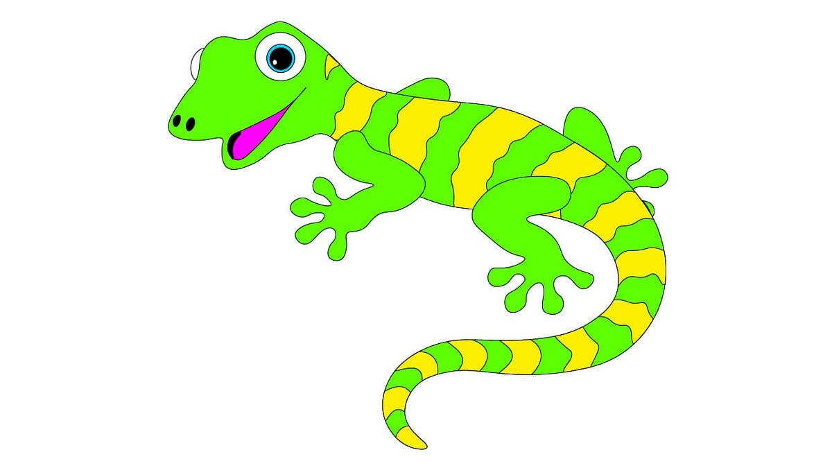 How to draw Lizard Easy step by step Best Guideline for the Beginners ...