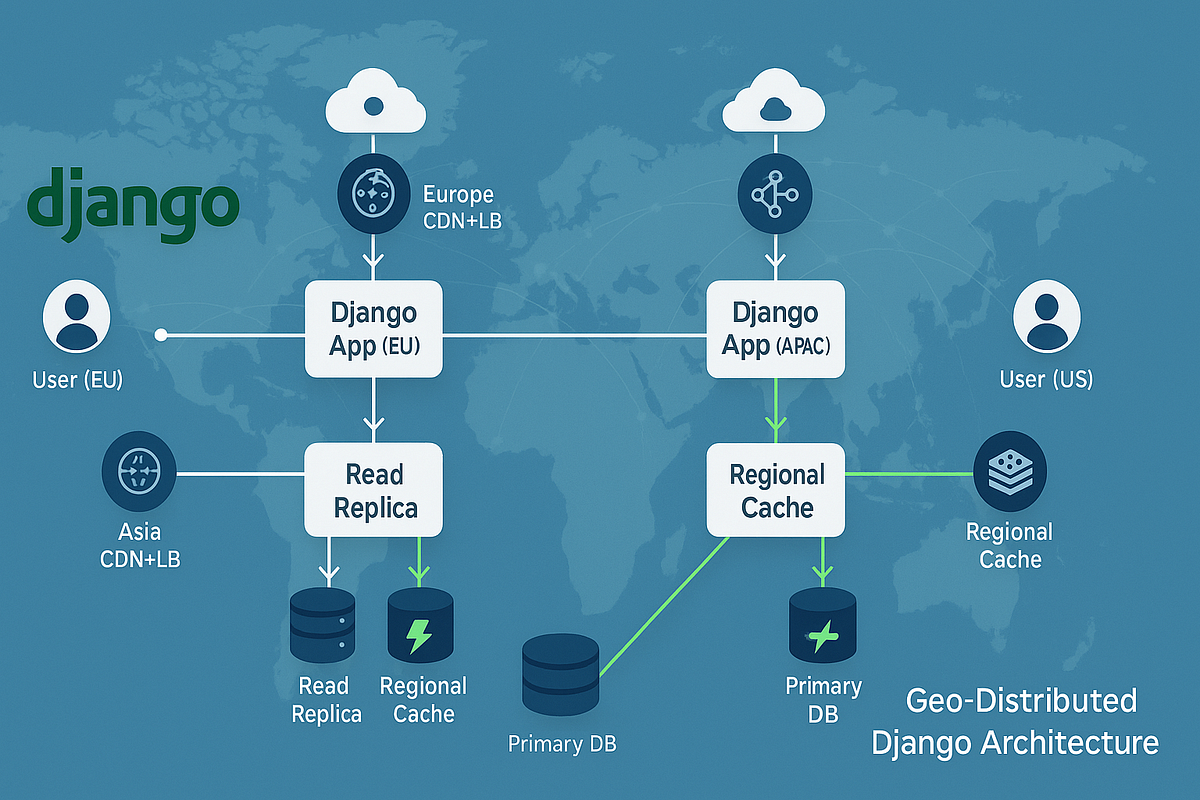Geo-Distributed Django Apps with Read Replicas and Regional Caches | by Hash Block | Medium