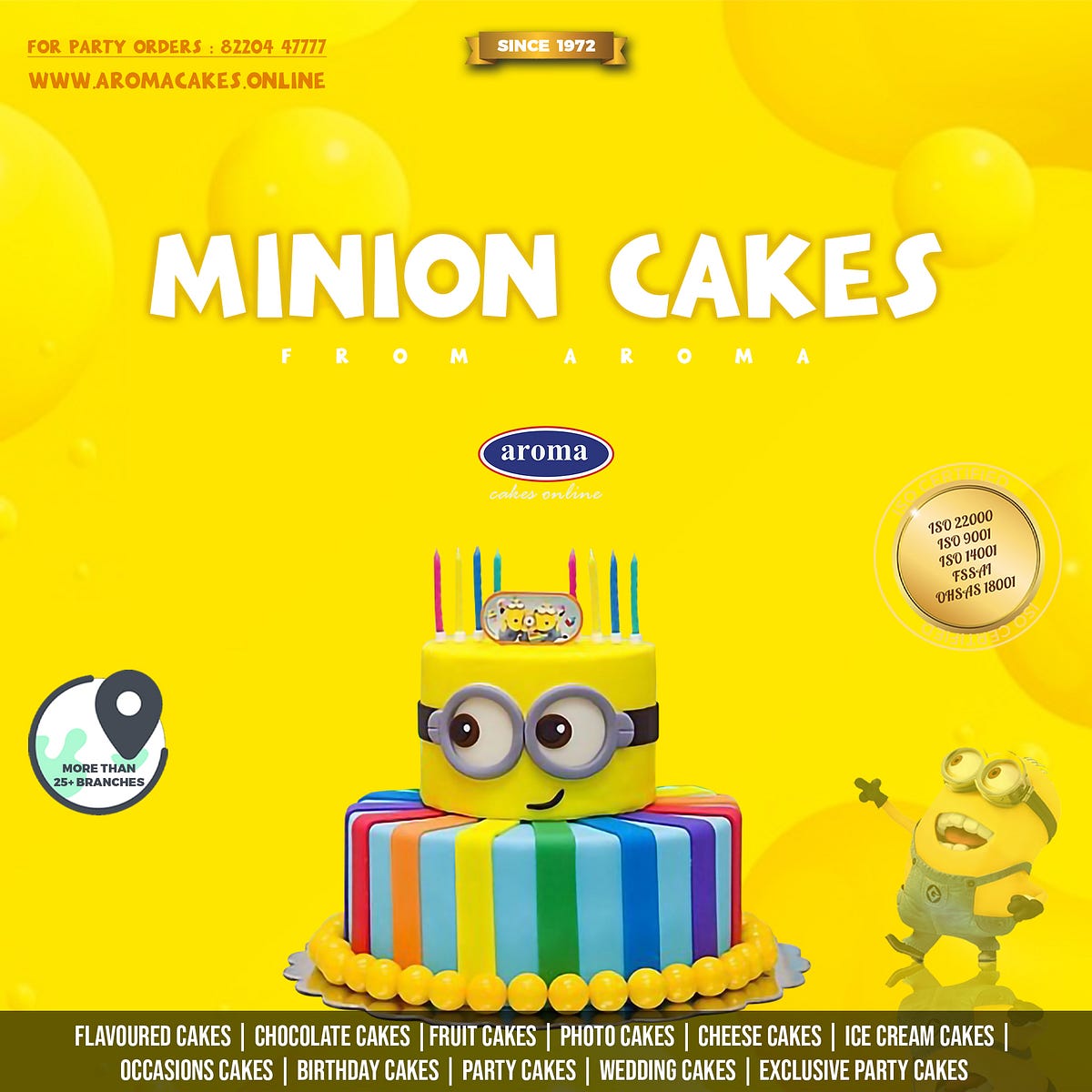 Minions Cakes. More Details: http://bit.ly/2lkG2o2… | by Aromabakery ...