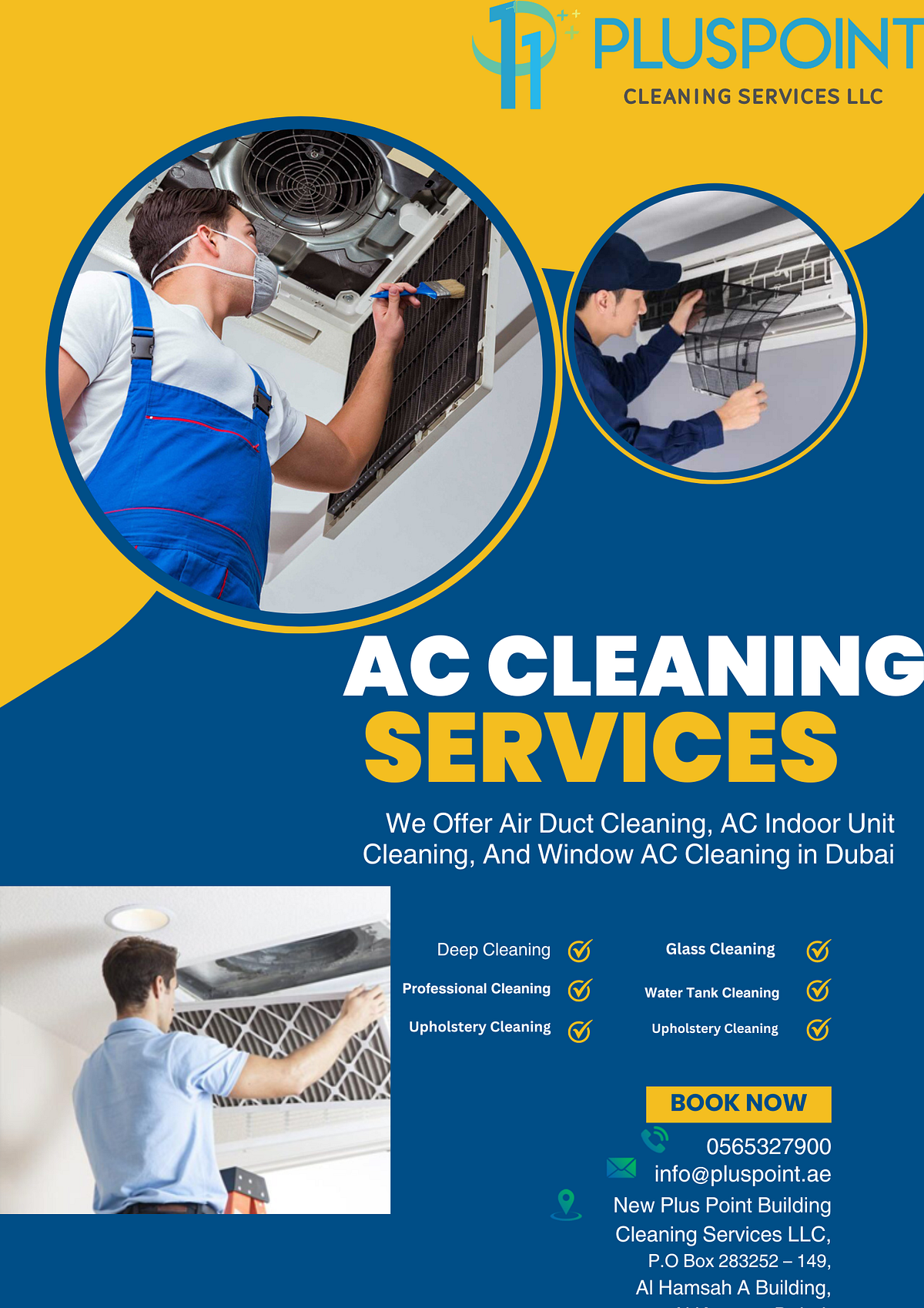 Best Air Duct Cleaning Services Dubai by Plus Point Cleaning Services - PluspointCleaning - Medium