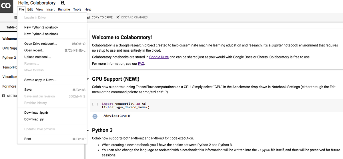 Run AllenNLP models on free GPUs using Google’s Colab notebooks! | by ...