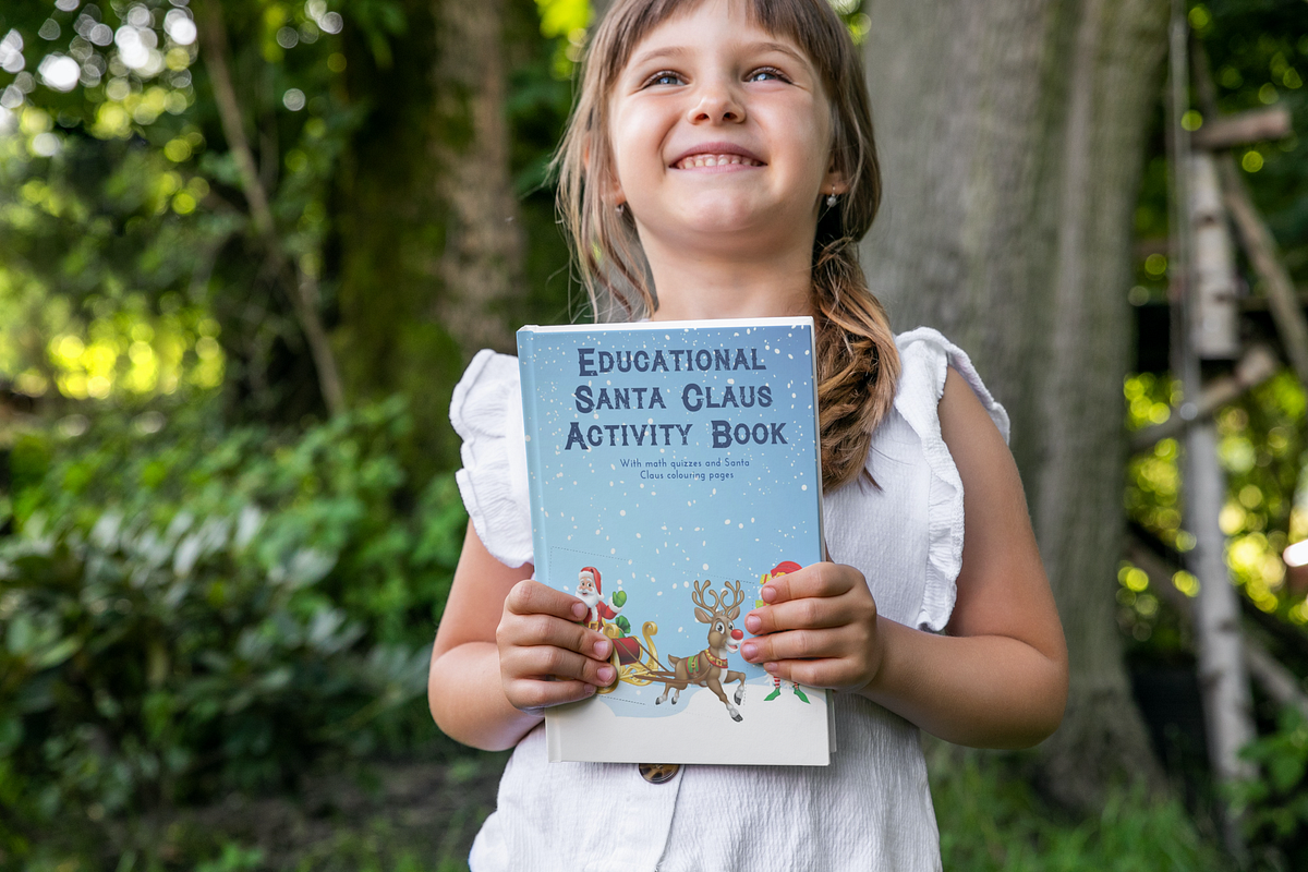 Educational Santa Claus Activity Book with Math quizzes and Santa Claus ...