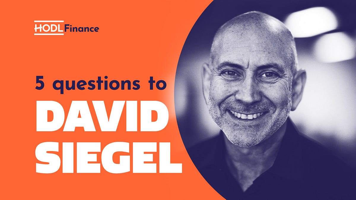5 questions to David Siegel. David Siegel has many titles. He’s an ...
