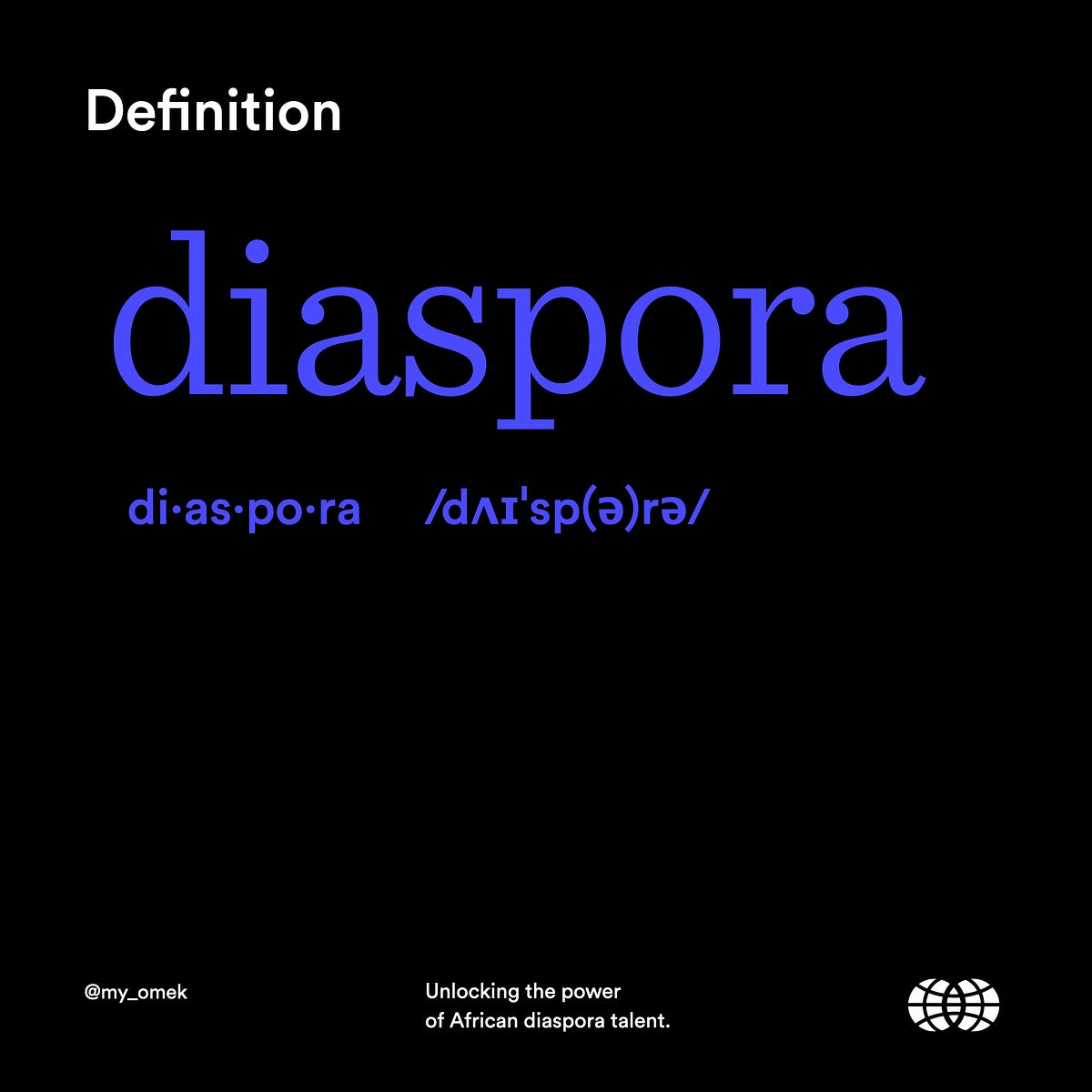 What is “Diaspora”?. By Kemo Camara | by Omek | Medium