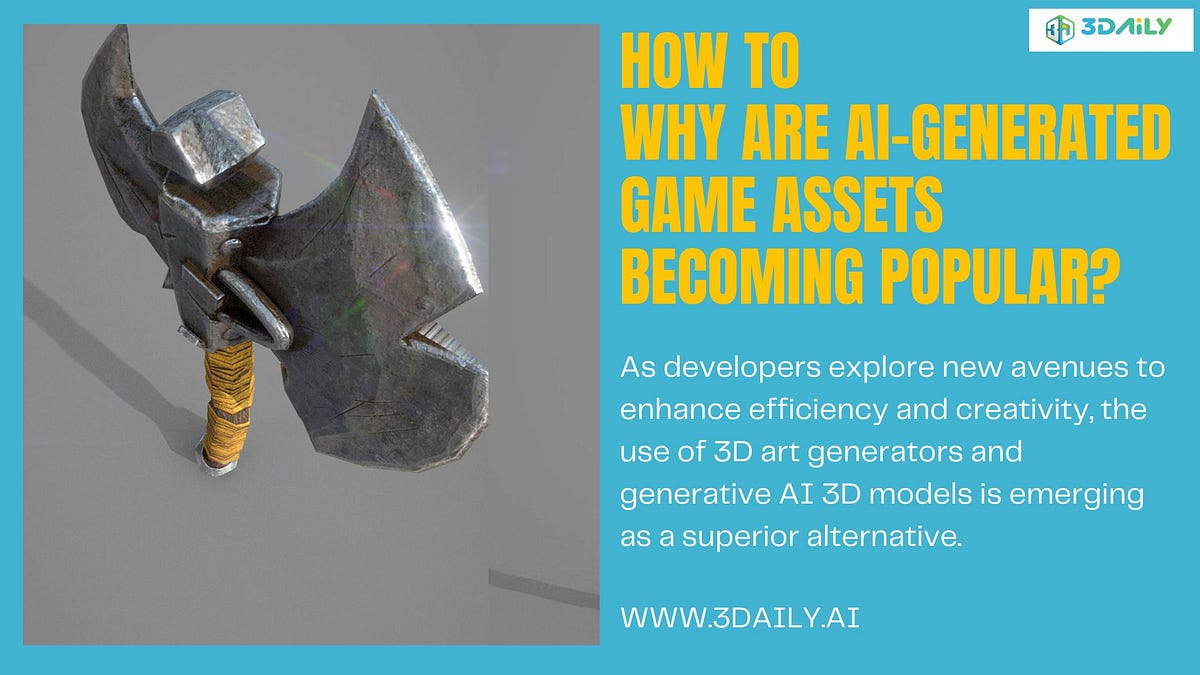 Why Are AI-Generated Game Assets Becoming Popular? | by 3DAiLY | Dec, 2023 | Medium