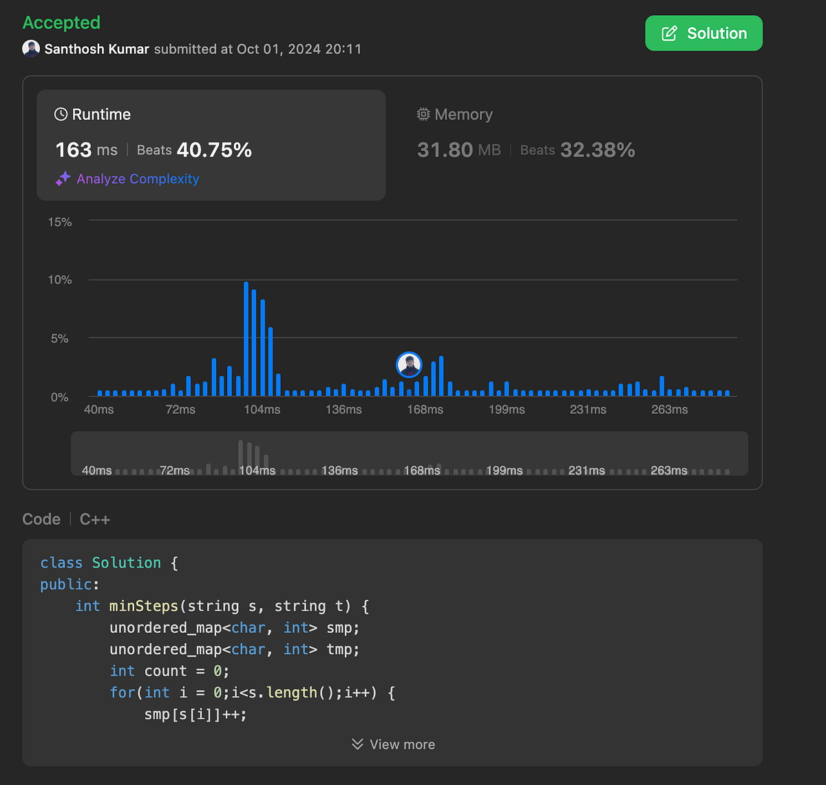 2186. Minimum Number of Steps to Make Two Strings Anagram II | by Santhosh Kumar | Problem ...