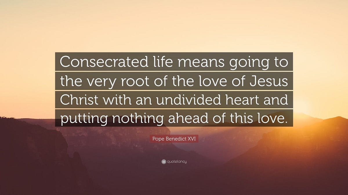 Consecration to God is connecting to the Creation | by arun simon | Medium