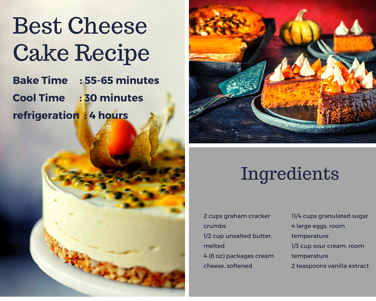Best Cheese Cake Recipe Baking Cake is a very interesting process from ...