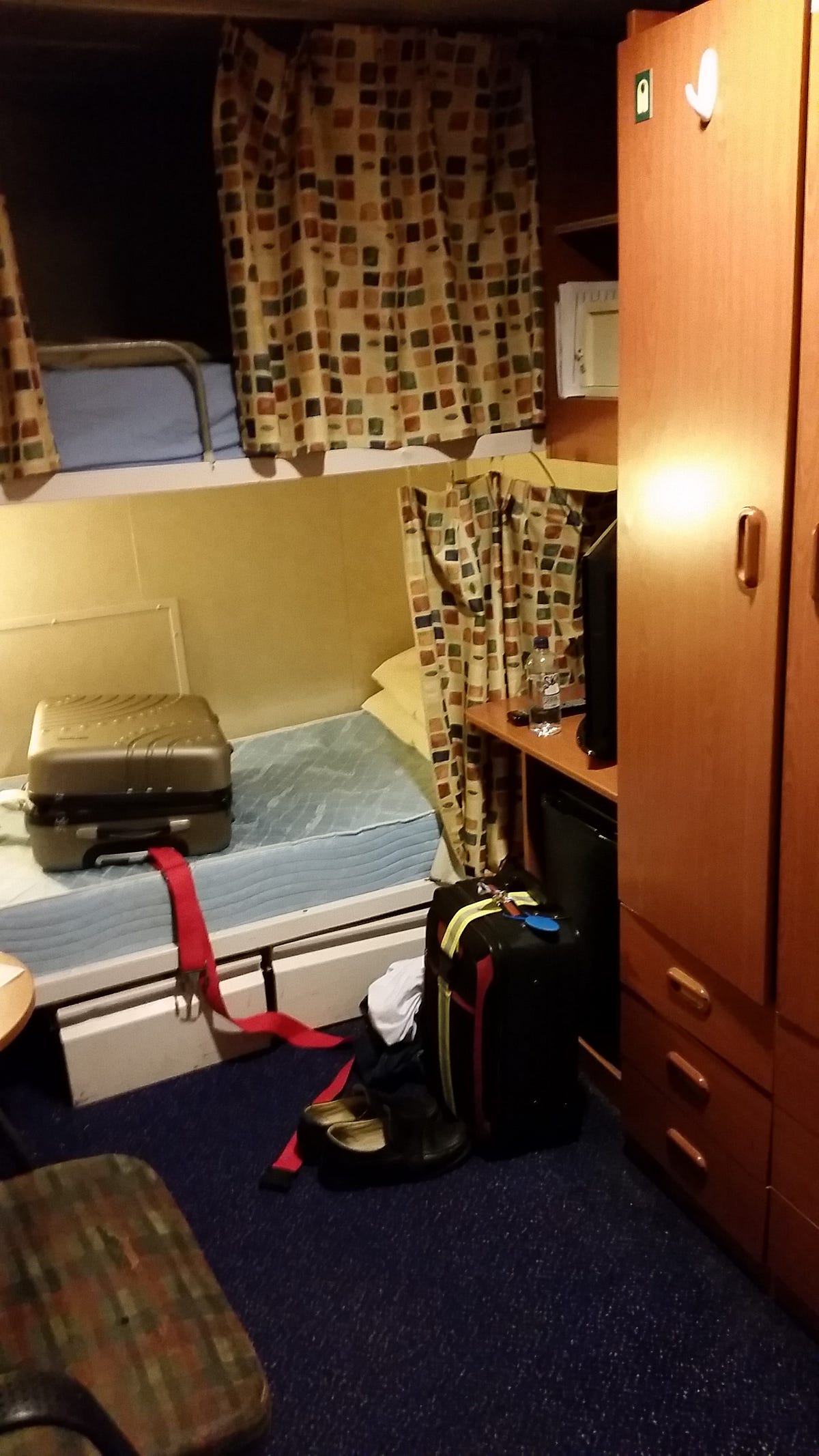 Cruise Ship 101: Crew Cabins. What happens when you stick two… | by D.T ...