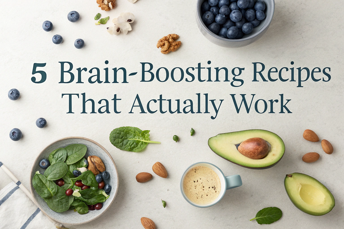 🧠 Eat This for Focus: 5 Brain-Boosting Recipes That Actually Work | by ...