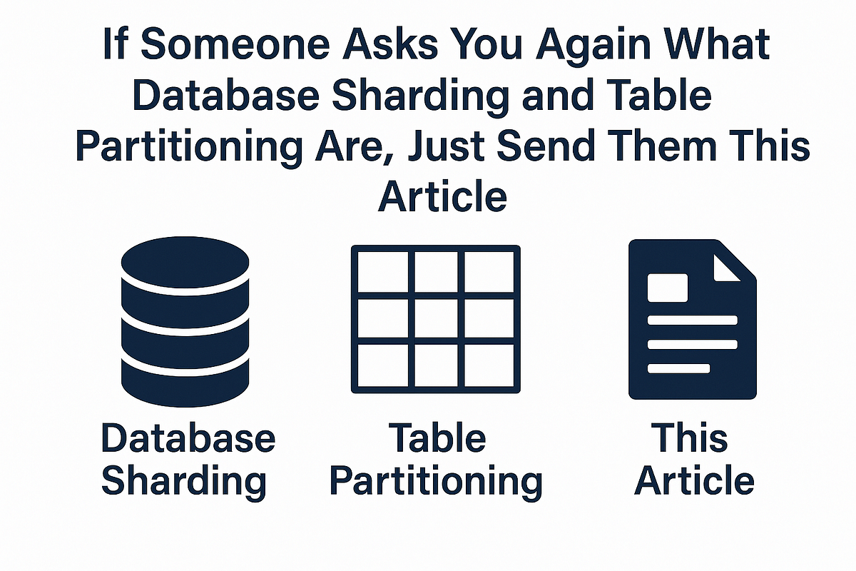If Someone Asks You Again What Database Sharding and Table Partitioning ...