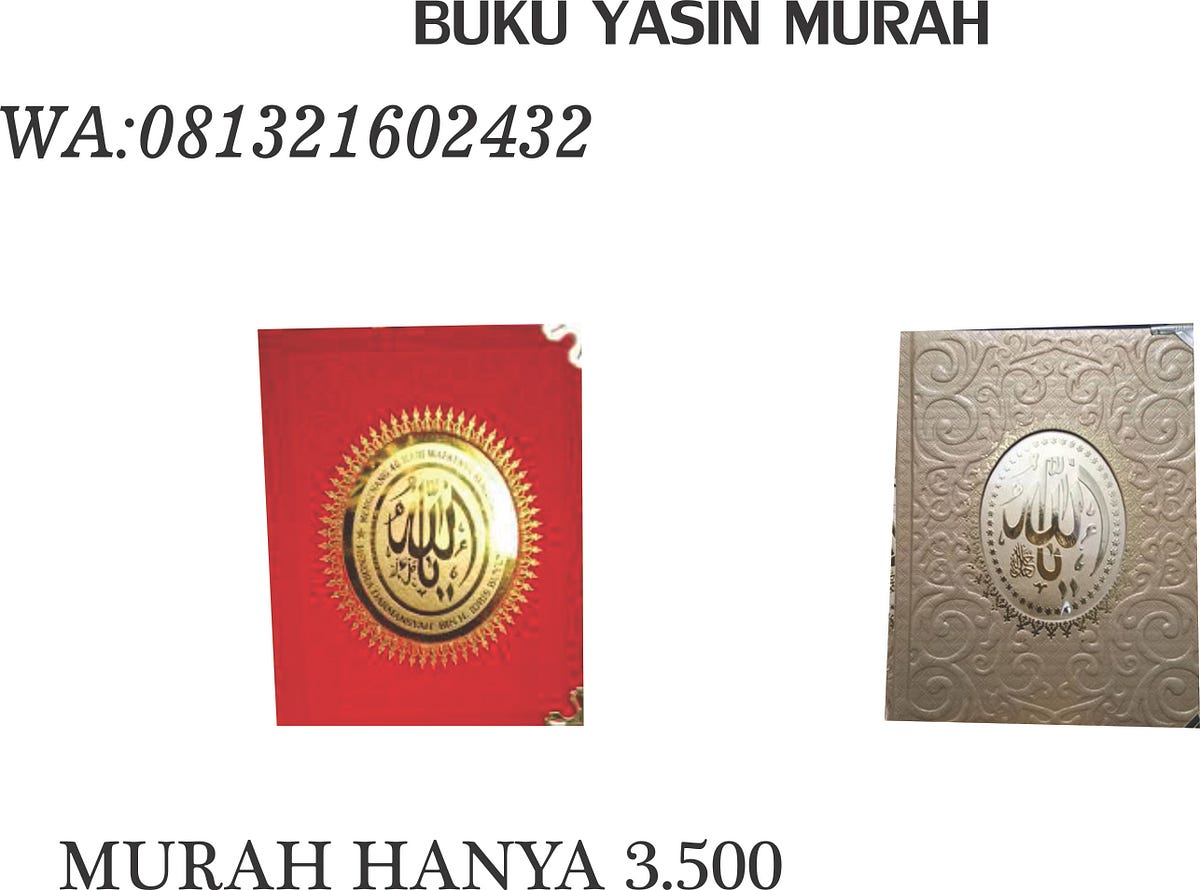 081321602432, buku yasin murah | by Haryandi Agustian | Medium