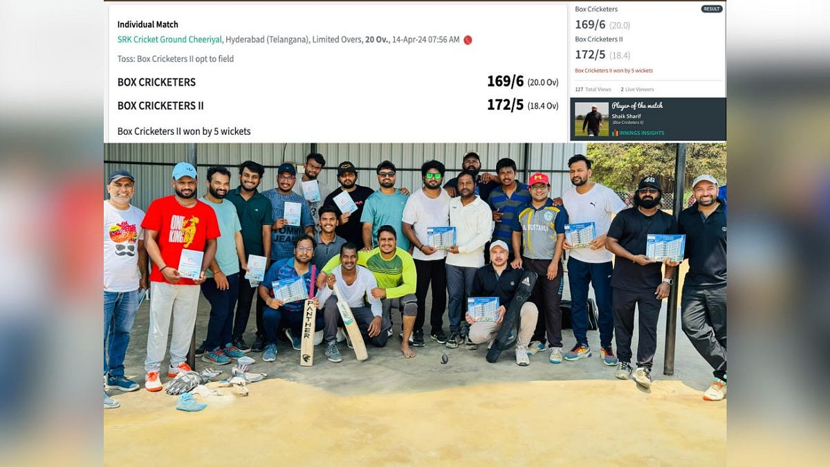 Thrilling Cricket Match Among Friends: Box Cricketers vs. Box ...