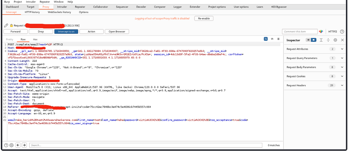 Invitation link hijacking on a bug bounty program | by Harish | OSINT Team