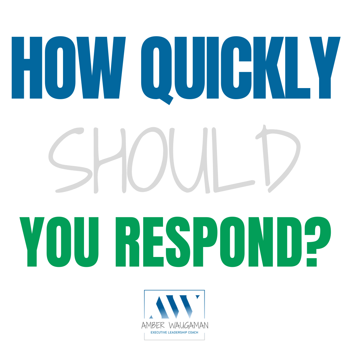 How quickly should you respond to an employee? | by Amber Waugaman ...
