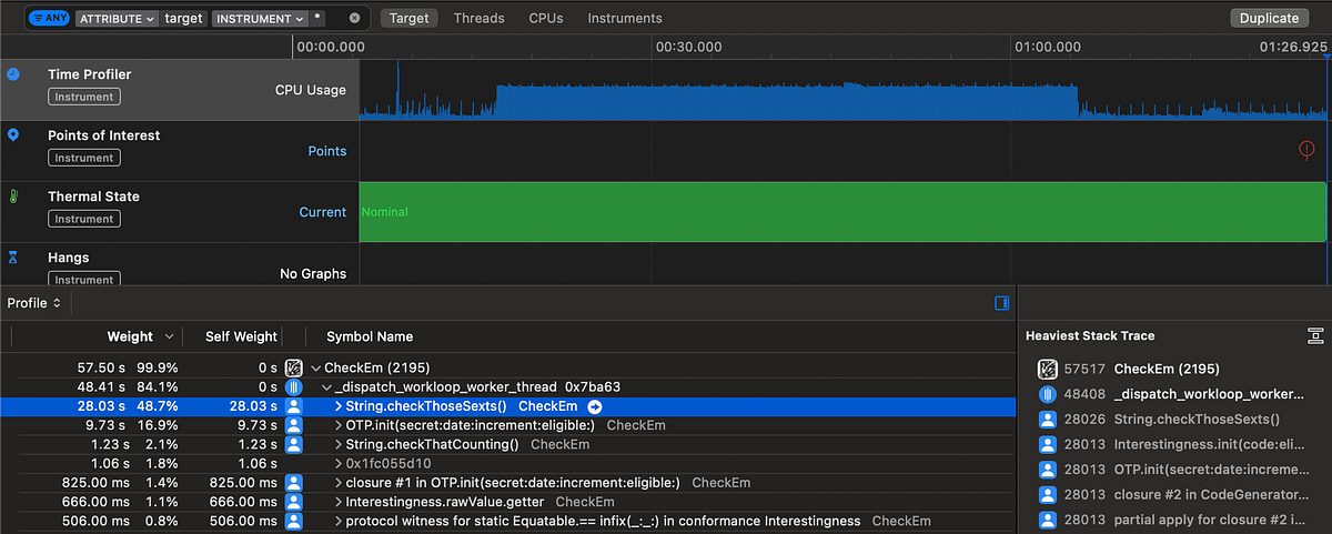 High Performance Swift Apps. Seek and destroy the bottlenecks in… | by Jacob Bartlett | Level Up ...