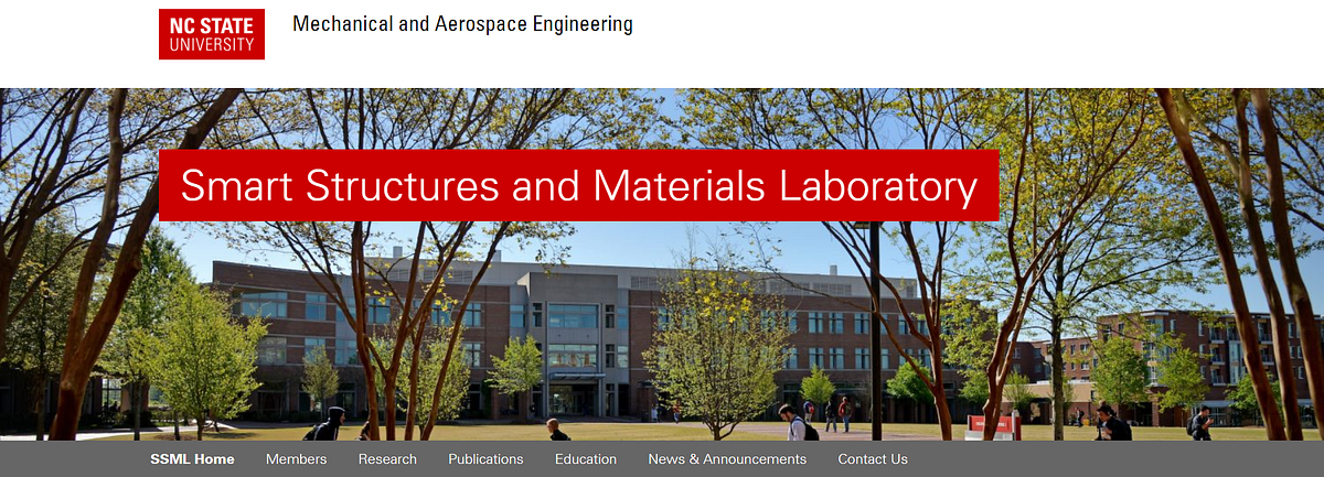 Smart Structures and Materials Lab, NCSU | by Abel Fong | DayDay space | Medium