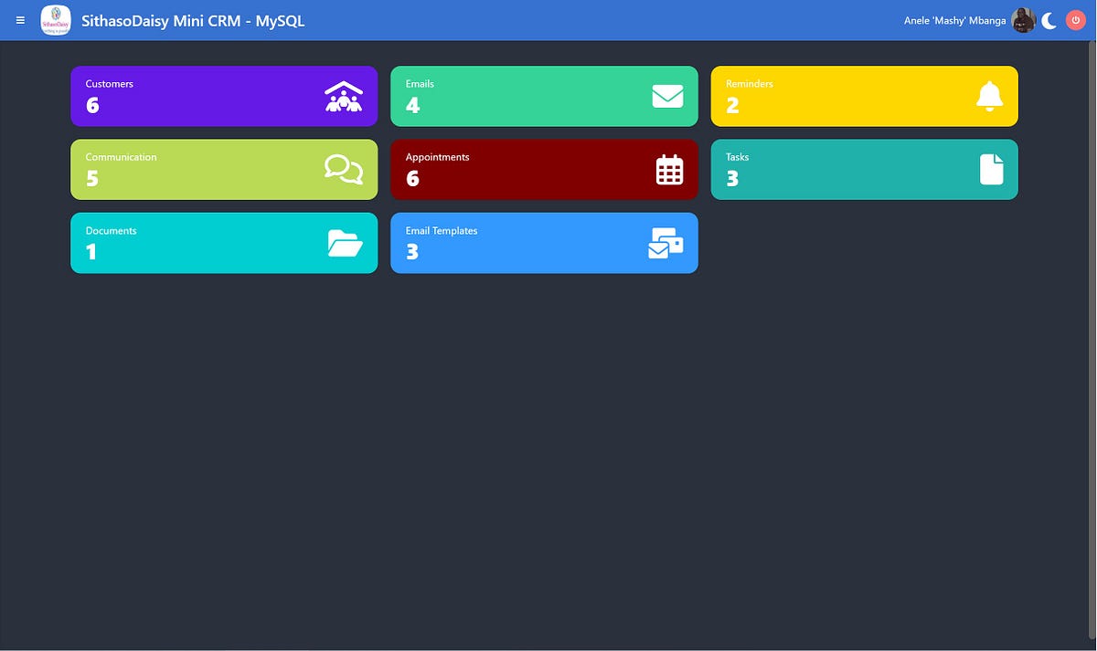 Create A Full Stack Mini Crm Webapp With Tailwindcss Css And Mysql