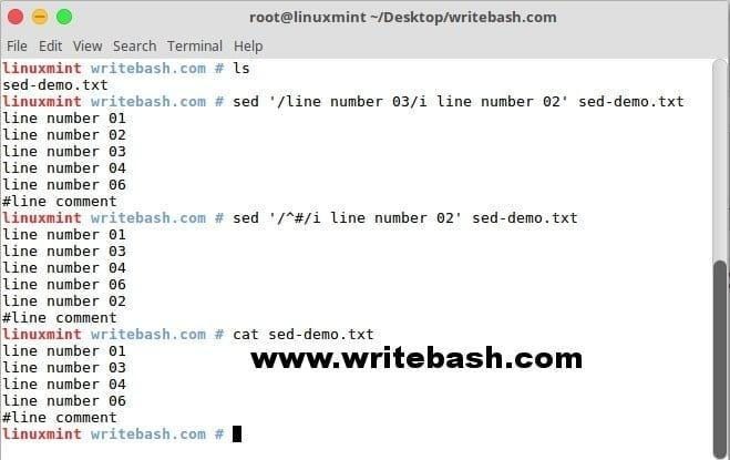 Sed command insert lines before or after pattern | by DevOps Lite | Medium
