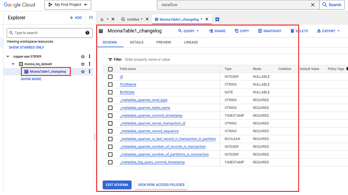 Capture Cloud Spanner changes in BigQuery using Change Stream — A step by step guide | by Dipan ...