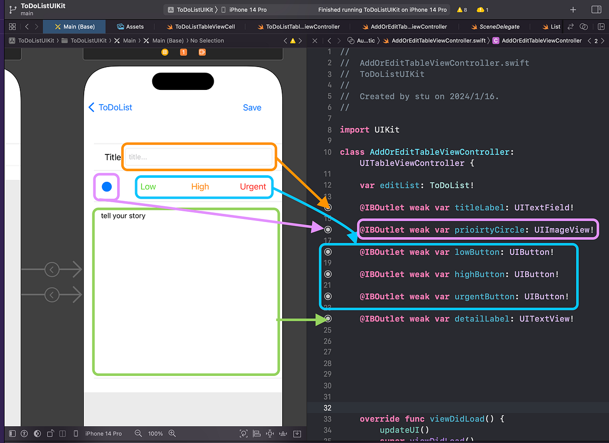 #48 利用unwind segue、prepare創建你的ToDoList | by Stu | 彼得潘的 Swift iOS ...