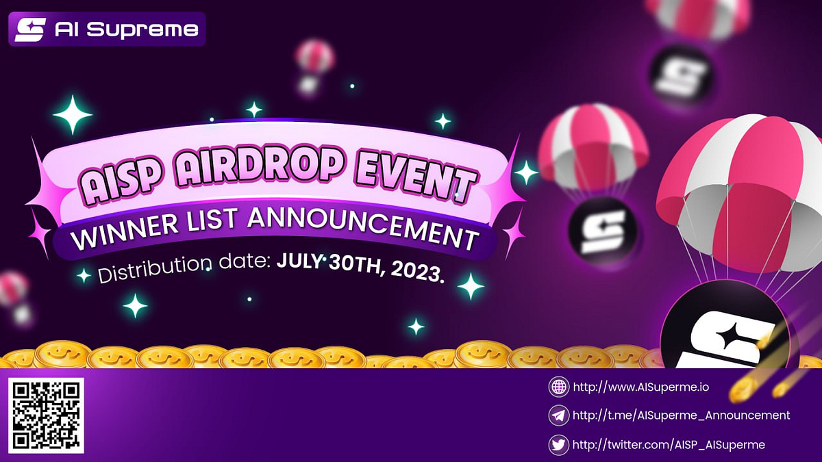 🏆📢 AISP Airdrop Winner List Announcement! 📢 - AI Supreme - Medium