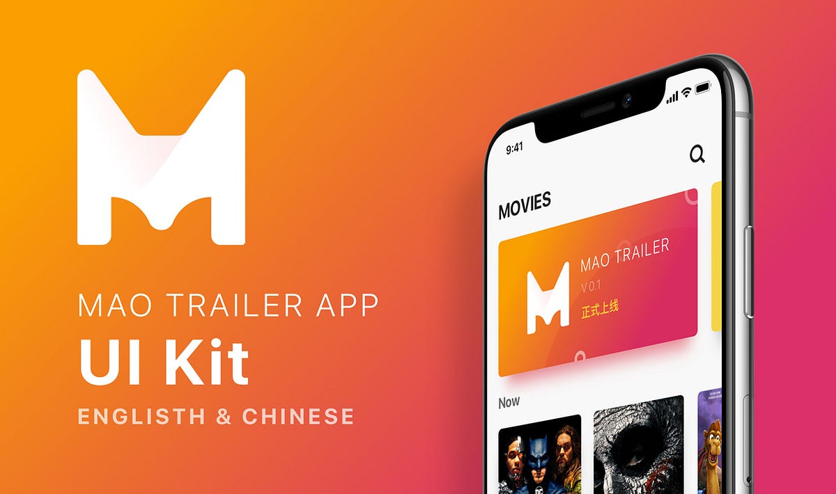 Movies app UI Kit. Mao Trailer is a unique movies based… | by ...