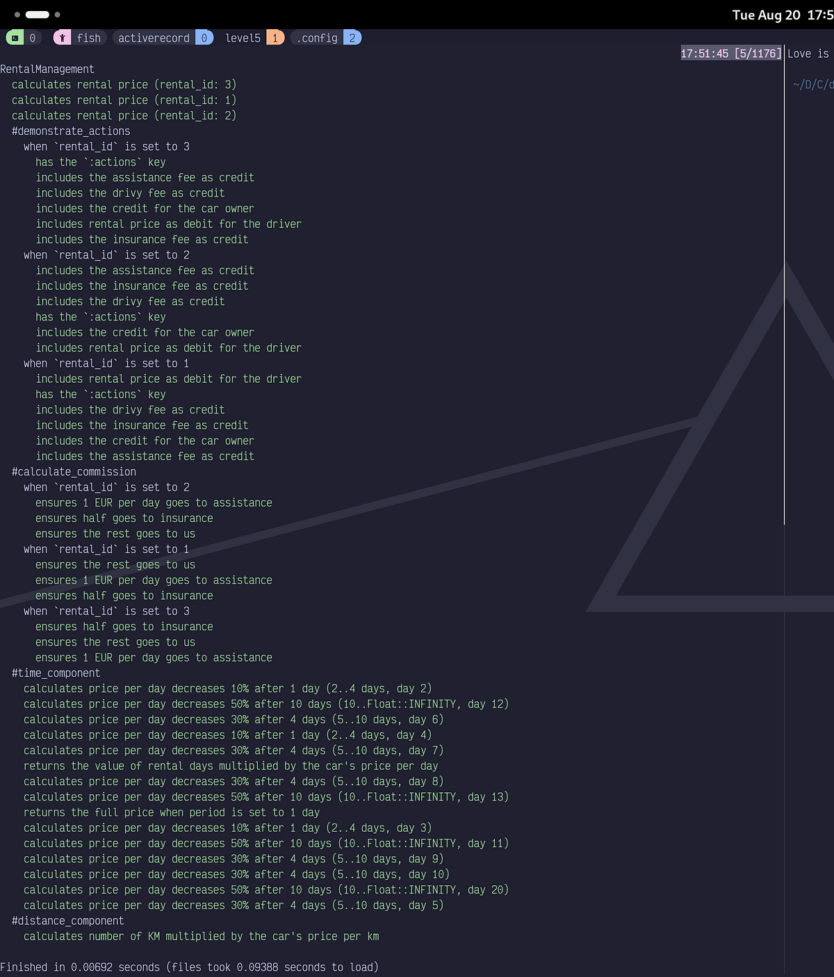 On the quest to calculate rental prices with certain rules in Ruby ...