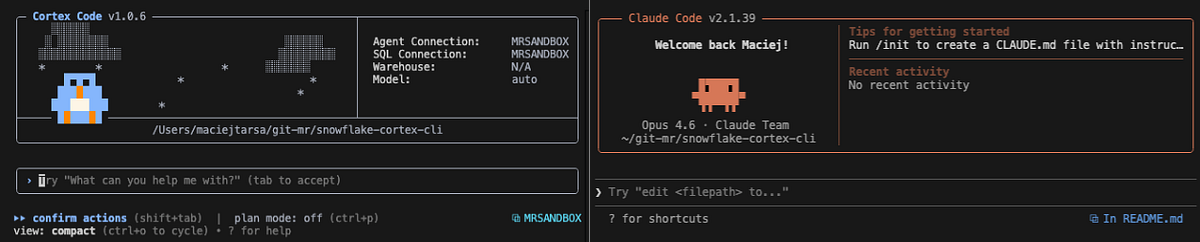 Taking Snowflake Cortex Code CLI for a Spin | by Maciej Tarsa | Medium