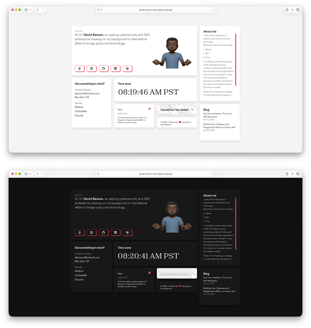 How I Customized an Astro Bento Template to Build My Personal Portfolio ...