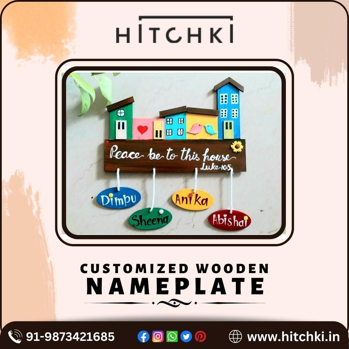 Personalized Perfection — Customized Wooden Nameplates - Info@hitchki ...