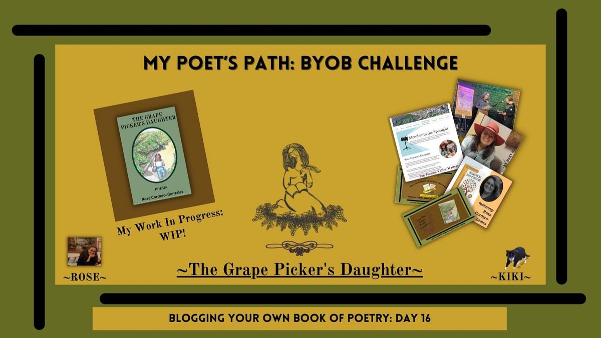 My Poet’s Path: BYOB Challenge. Blogging your own book of poetry: Day ...