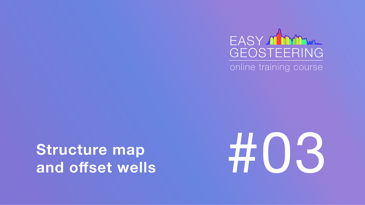 EASY Geosteering 03. Structure map and offset wells | by Boris Dmitriev ...
