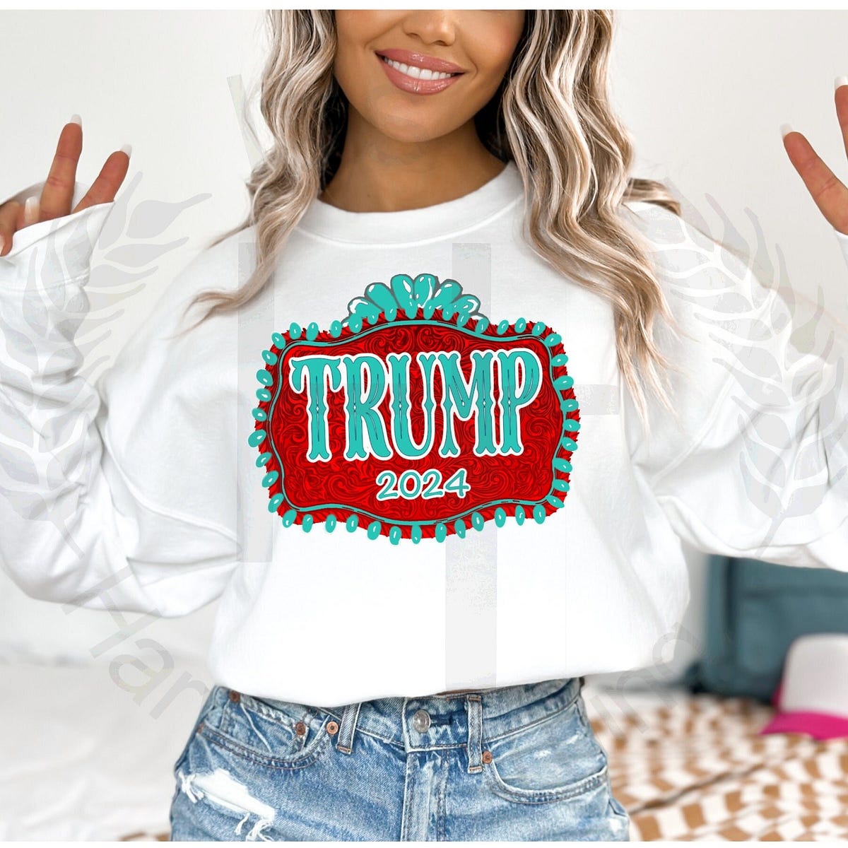 TRUMP PNG SUBLIMATION, 2024, Western, Rodeo Buckle, Cowboy, Maga ...