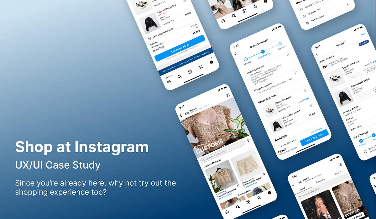 UX Case Study: Creating a centralised shopping experience on Instagram ...