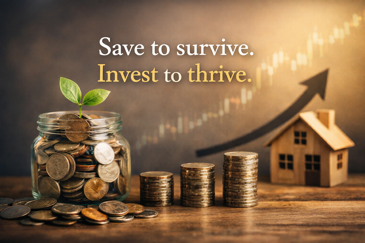 Saving vs. Investing: How to Move from Survival to Financial Freedom ...