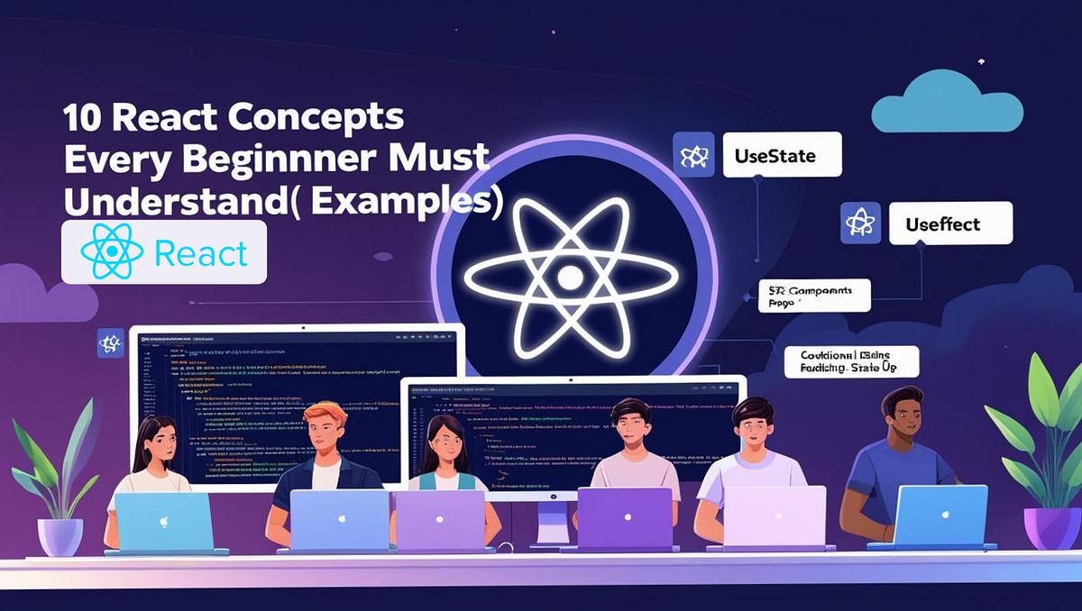 10 React Concepts Every Beginner Must Understand (With Examples) | by Shivam kamboj | Medium