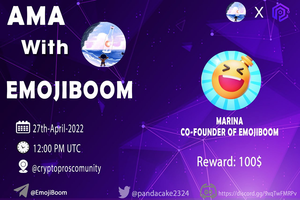 RECAP AMA. CryptoPros Community × Emoji Boom | by CryptoProsCM | Medium