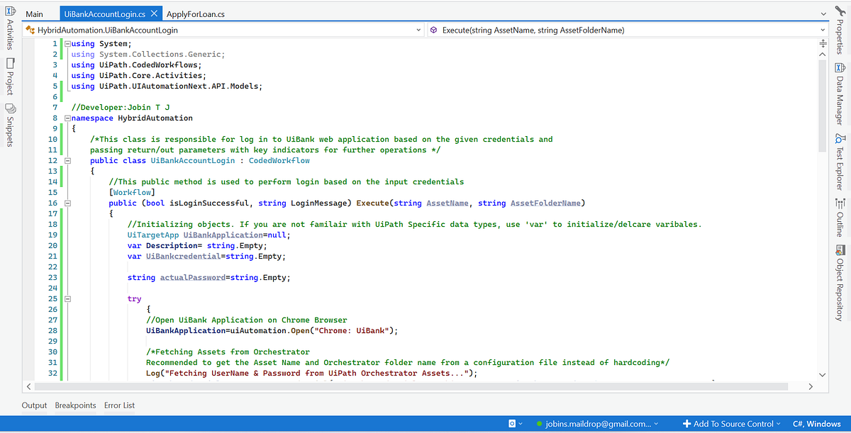 Introducing UiPath-Coded Workflow | by Jobin Thekkekara Joy | Medium