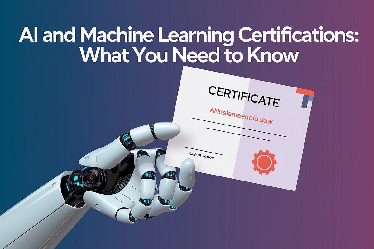 AI and Machine Learning Certifications: What You Need to Know | by ...