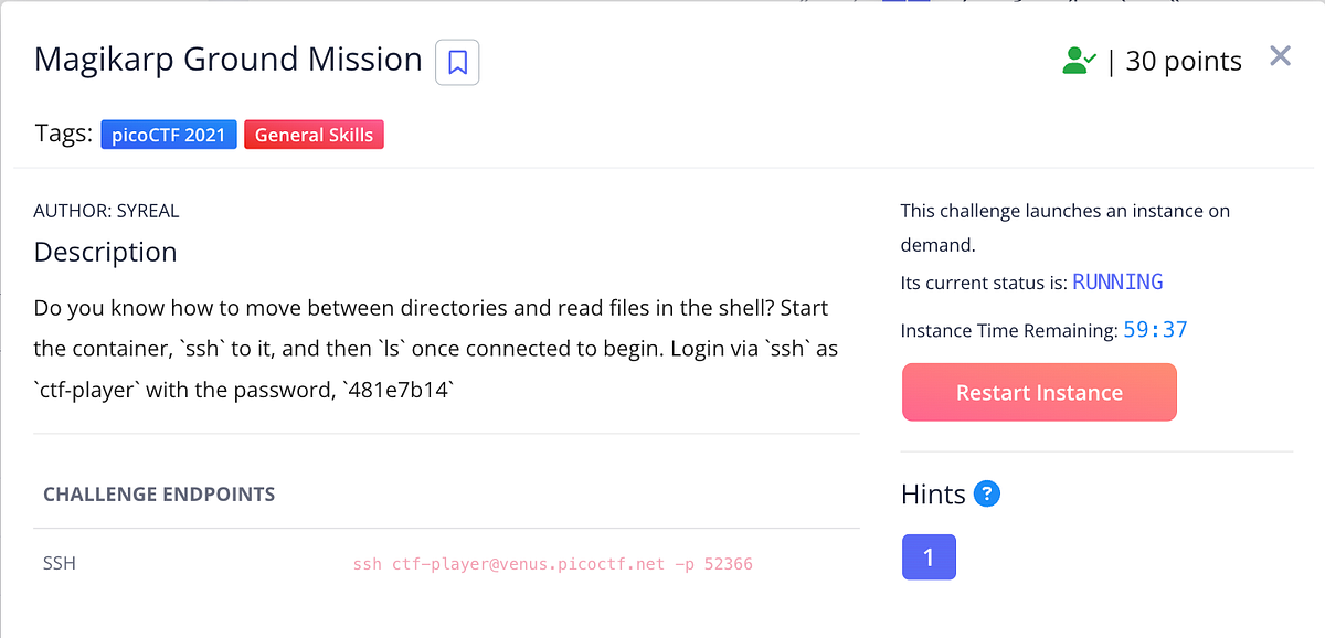 CTF Magikarp Ground Mission. Magikarp Ground Mission — General… | by kikiyang | Medium