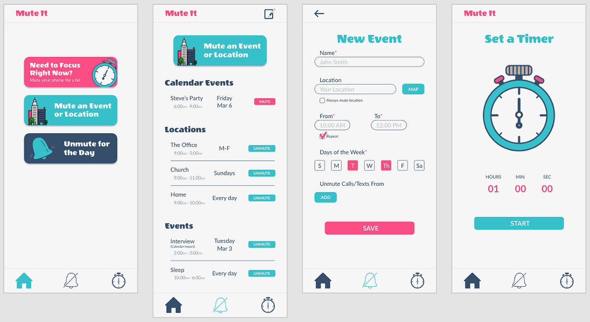 MuteIt. The app that mutes your phone for you | by Nik Sprunt | Nikolas ...